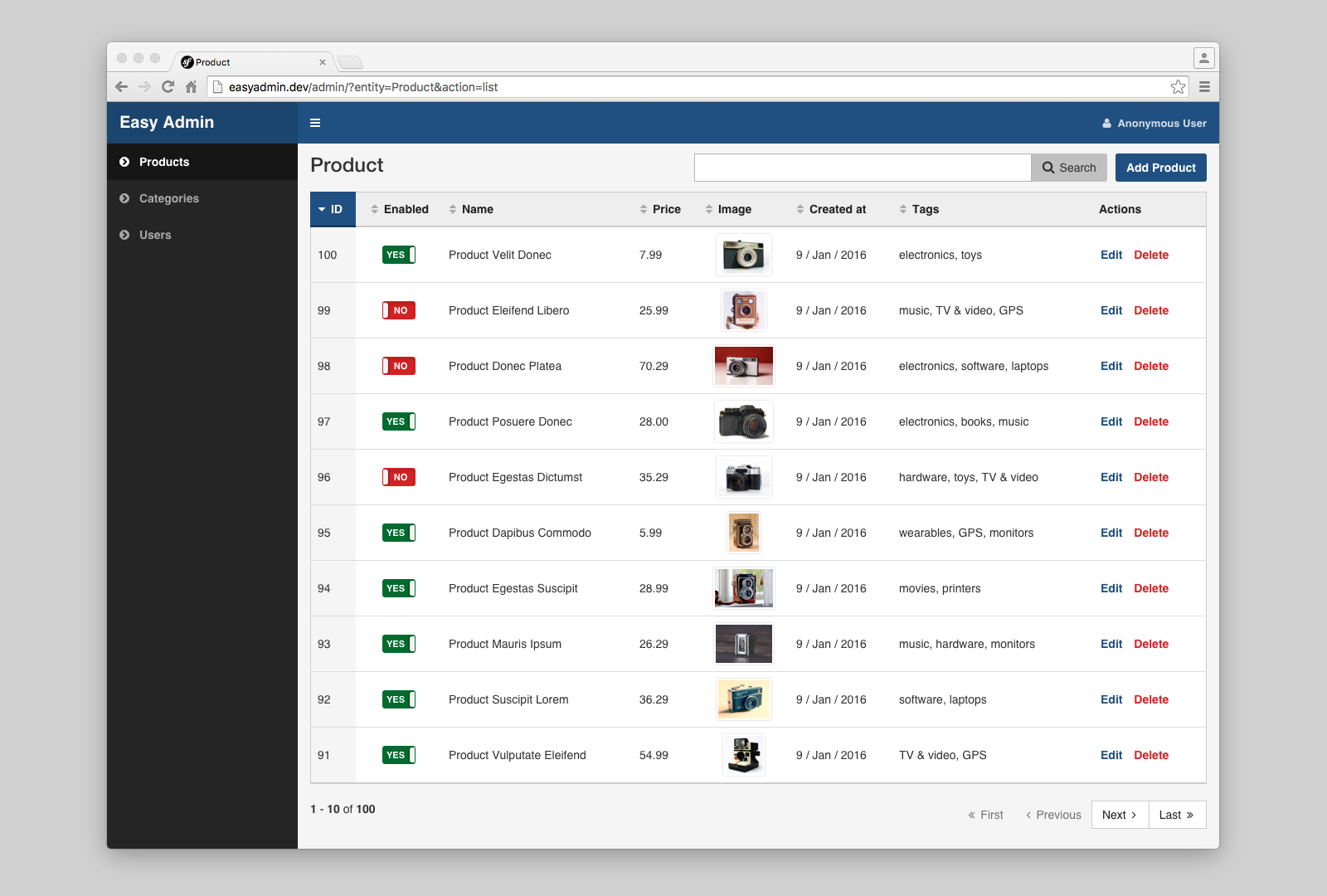 Chapter 2. Your First Backend (EasyAdmin Bundle Docs) Chapter 2. Your First Backend (EasyAdmin Bundle Docs)