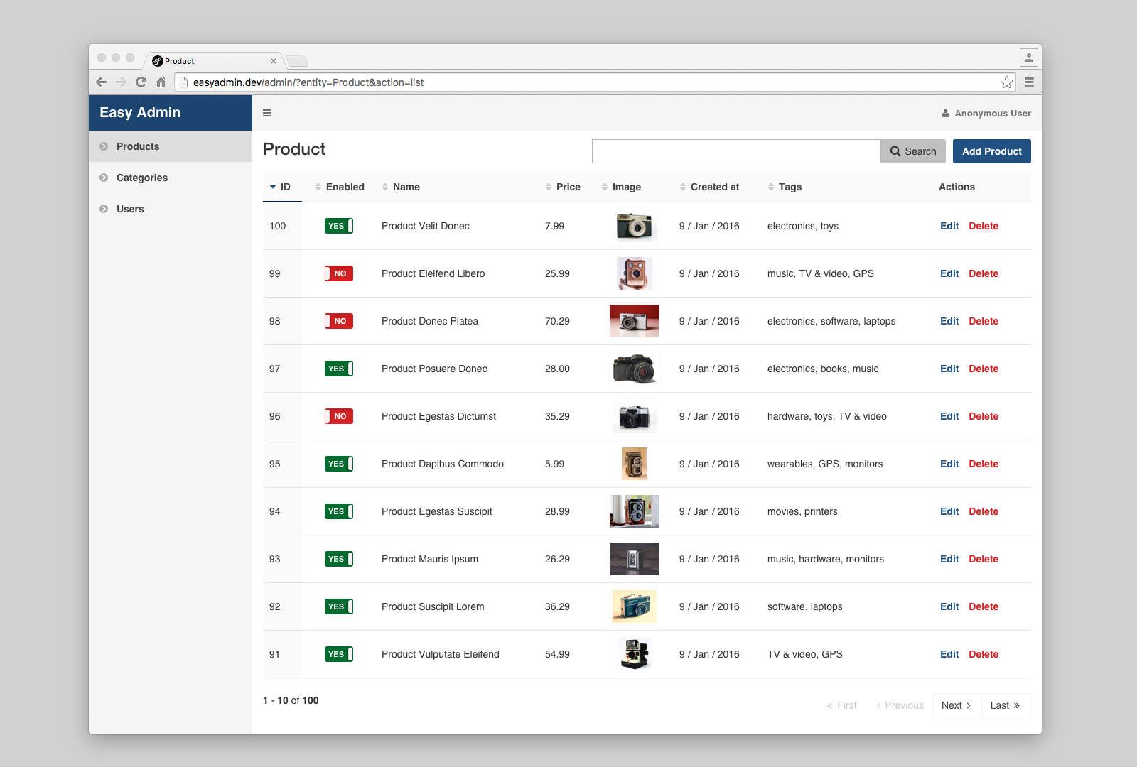 Chapter 4 Design Configuration Easyadmin Bundle Docs