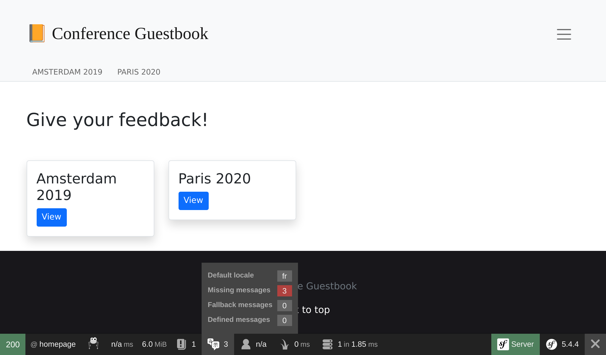 Localizing an Application (Symfony 5.4 Docs)