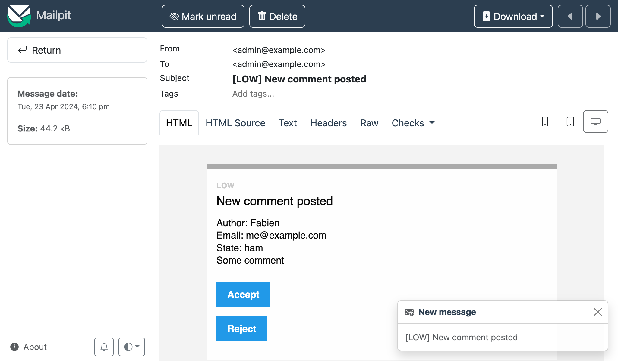 Emailing Admins Symfony Docs